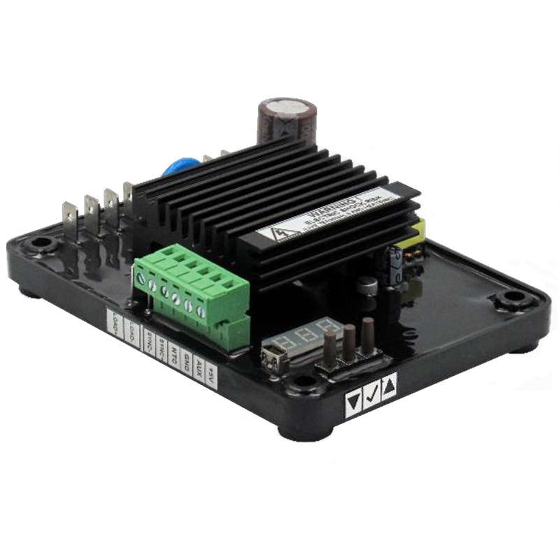 Electronic voltage regulator for generator store